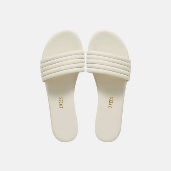 TKEES | Shoes | New Tkees Serena Slide In Cream | Poshmark